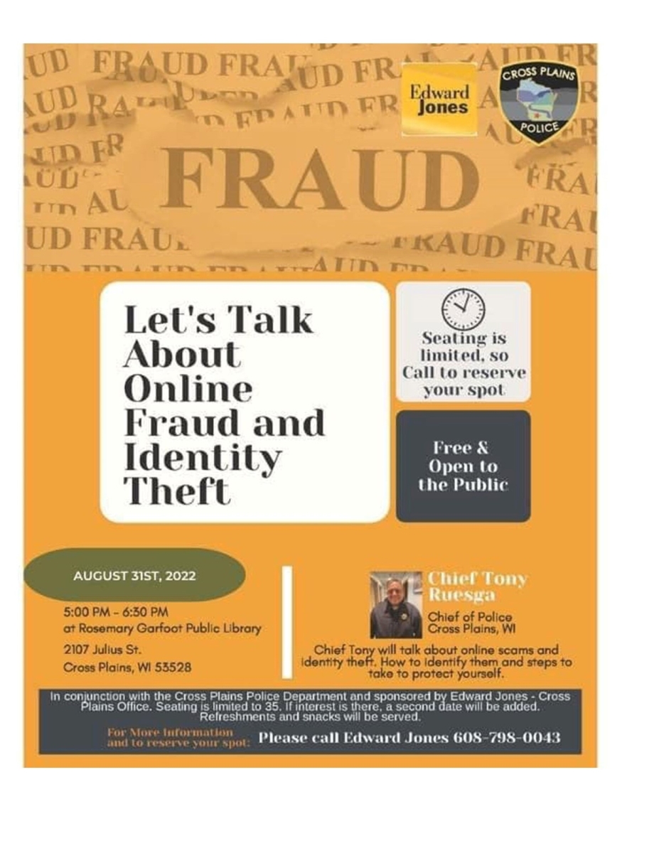 Lets Talk About Online Fraud And Identity Theft Rosemary Garfoot